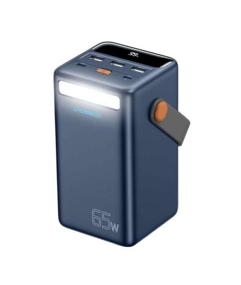 Choetech 50,000mAh Ultra Portable Power Bank with 2 Inputs 4 Outputs ...